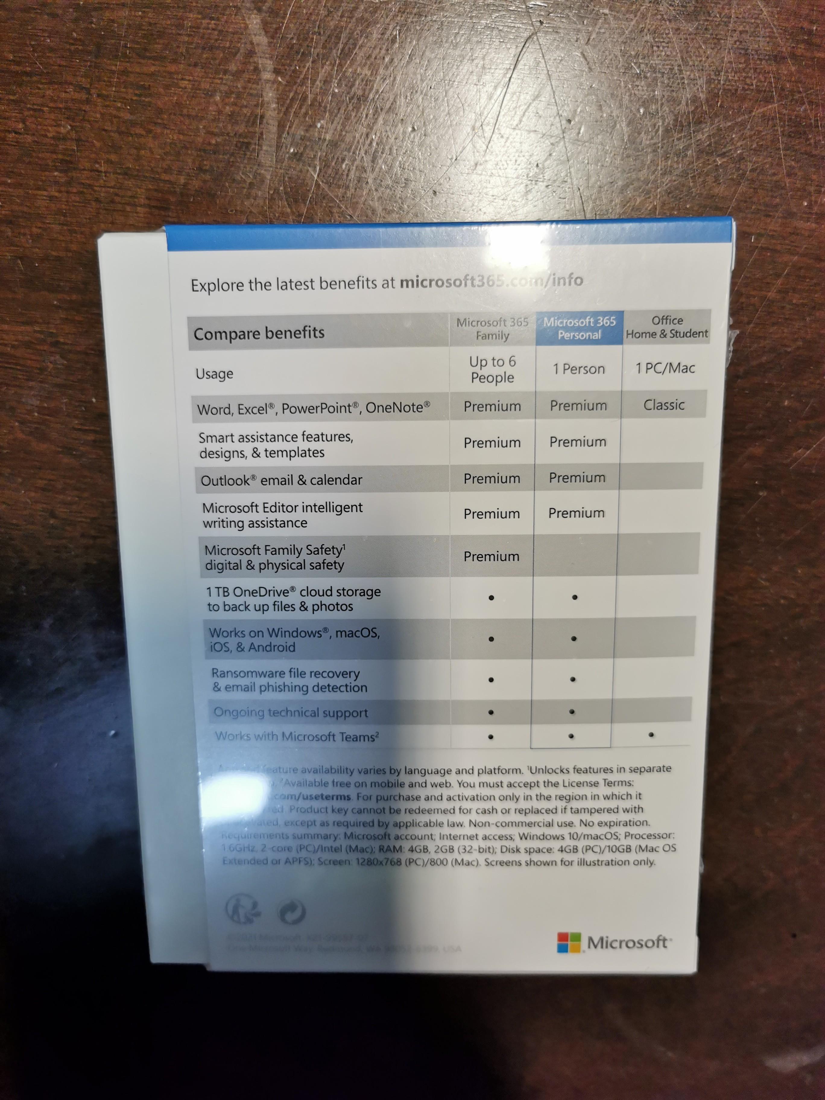 Microsoft 365 One Year Subscription BNIB, Computers & Tech, Parts ...