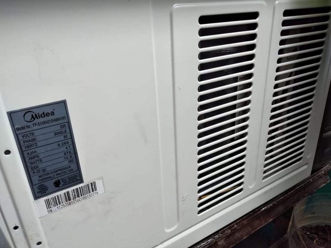 Midea Window Type AC 1HP, TV & Home Appliances, Air Conditioning and ...