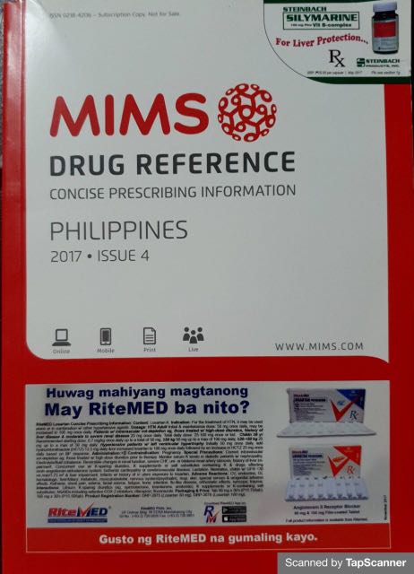 MIMS concise prescribing information - PHILIPPINES • 2017 • issue 4 ...