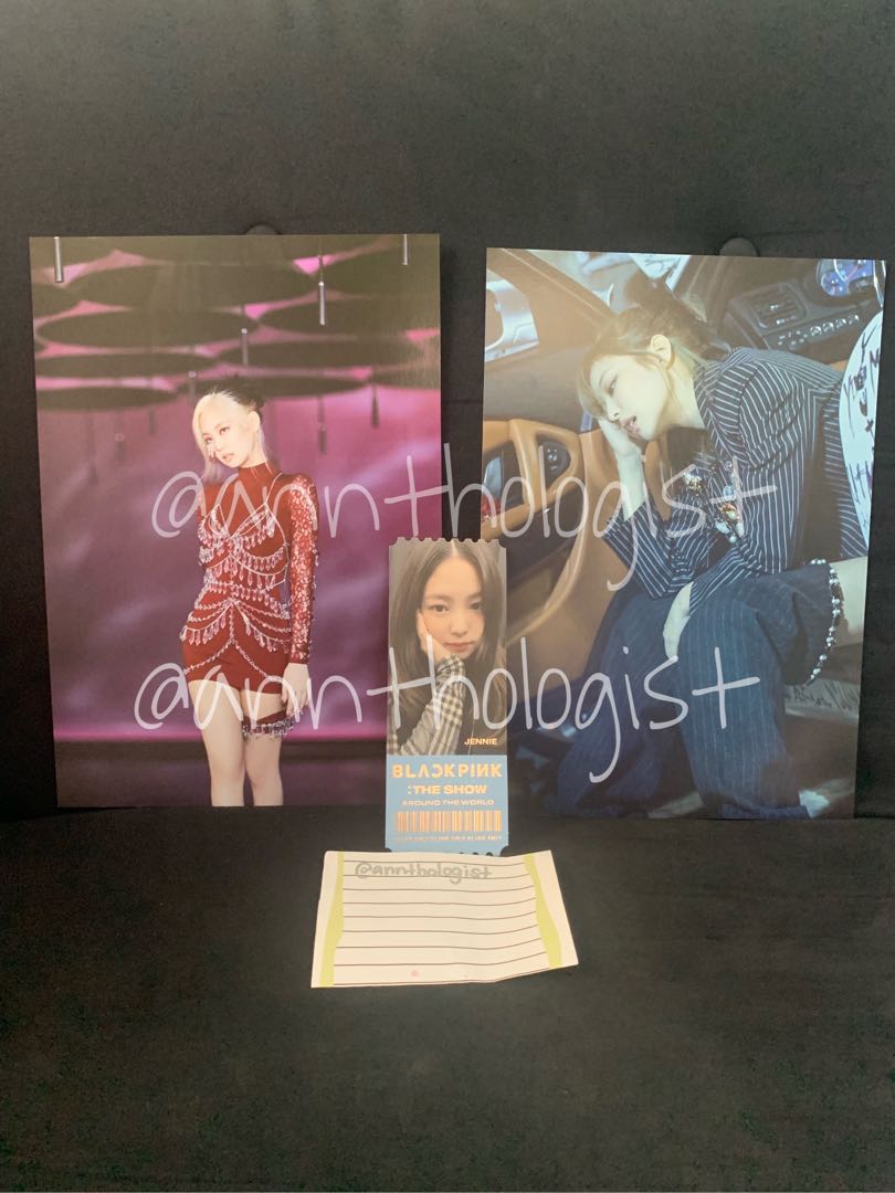 Official Rare Blackpink Jennie The Show MD POB Ticket with Three ...