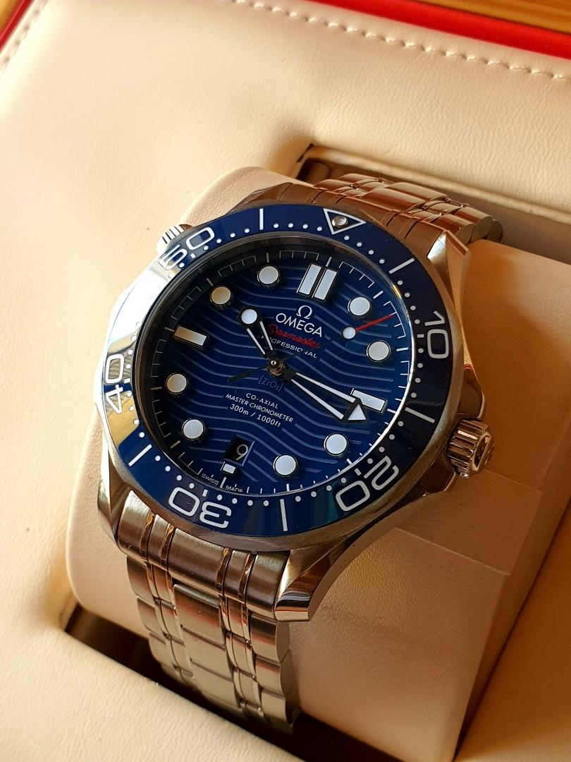 Omega - Seamaster (Blue Wave dial) 2020, Men's Fashion, Watches ...