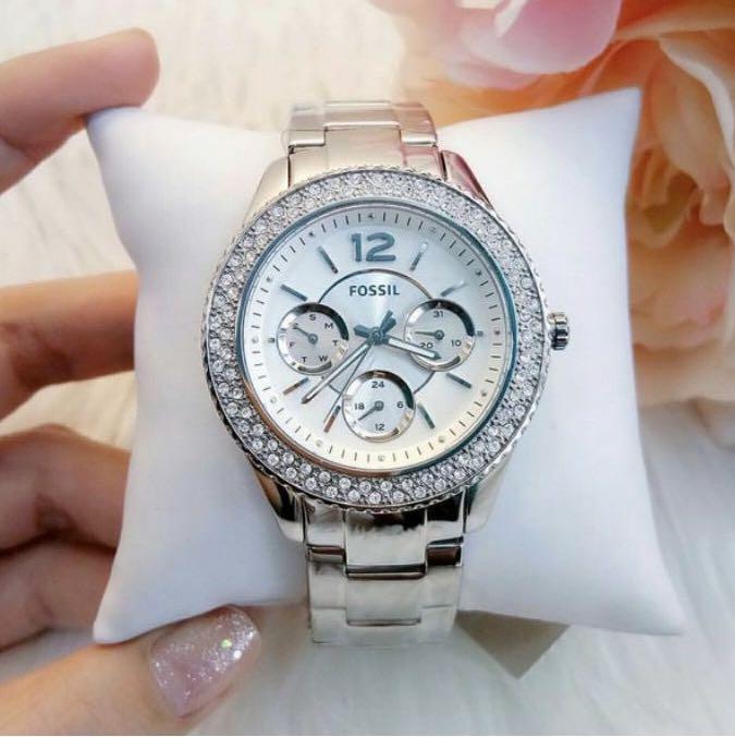 Original 100% Fossil Watch ES3588, Fesyen Wanita, Jam Tangan di Carousell
