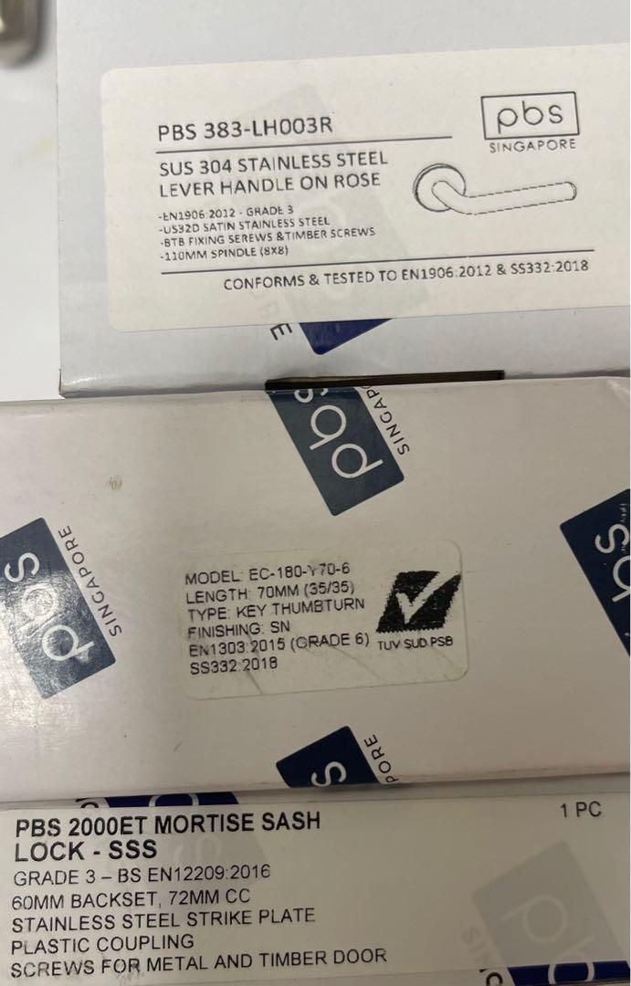 PBS main door lock set BNIB, Furniture & Home Living, Furniture, Other ...