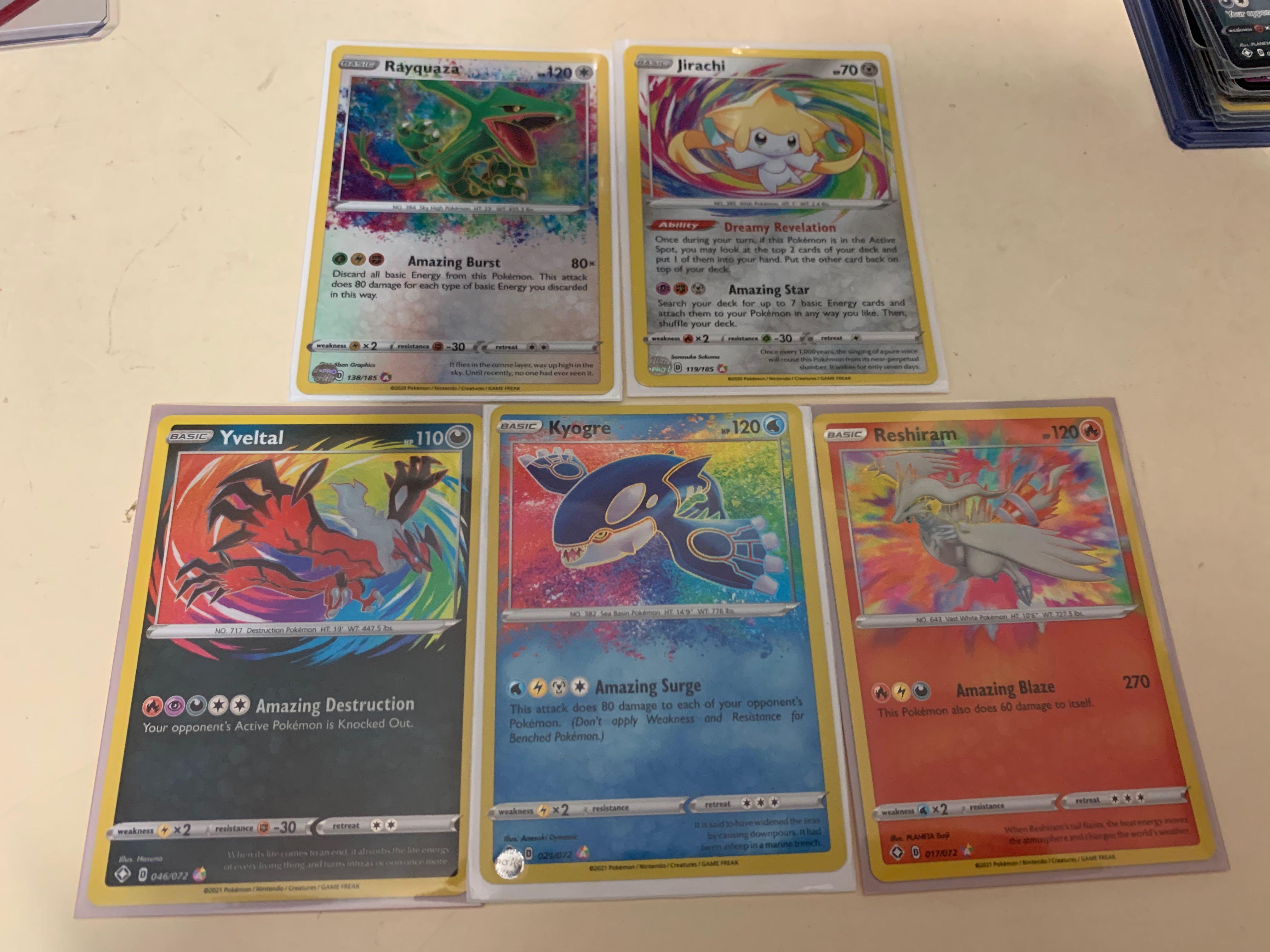 Pokemon Amazing Rare Cards, Hobbies & Toys, Toys & Games on Carousell