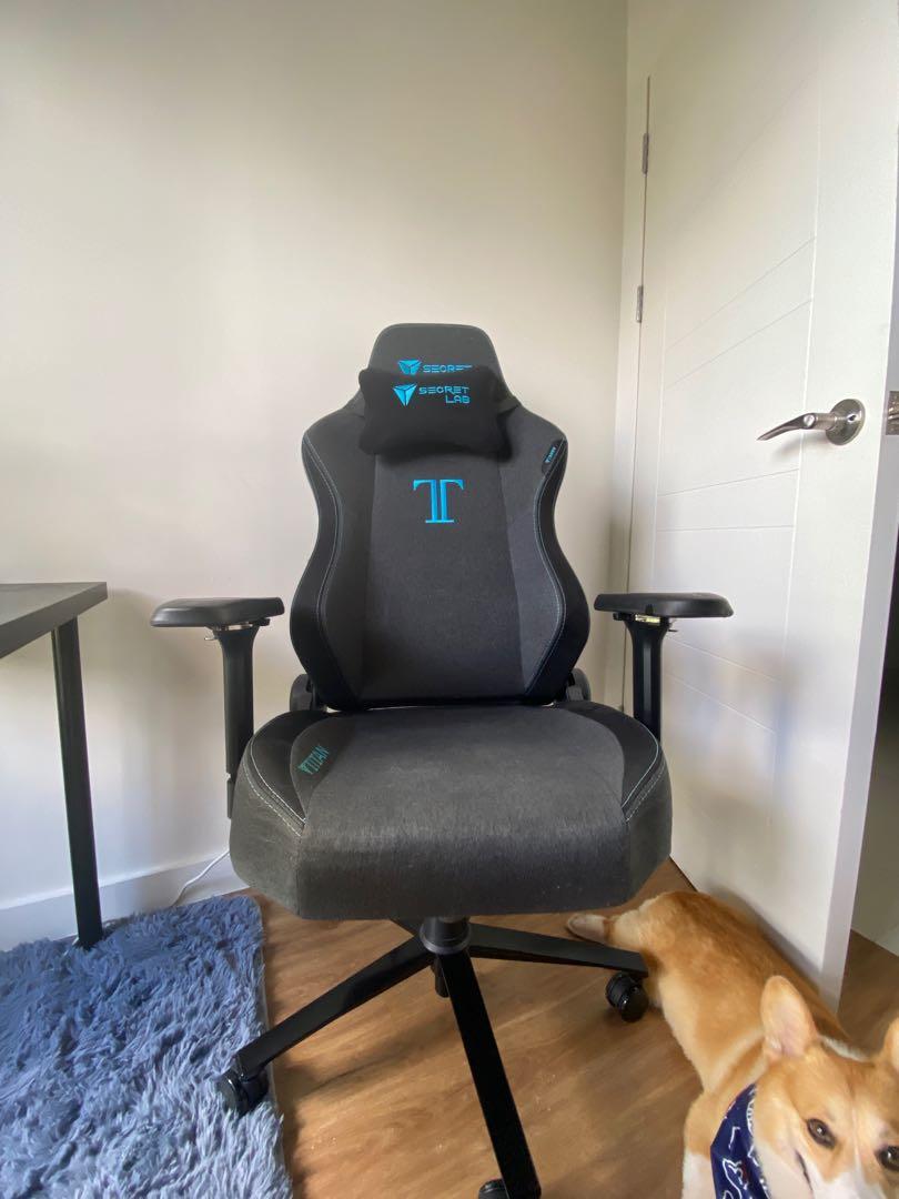 Secret Lab Titan 2020 Series Softweave Fabric - Charcoal Blue ...