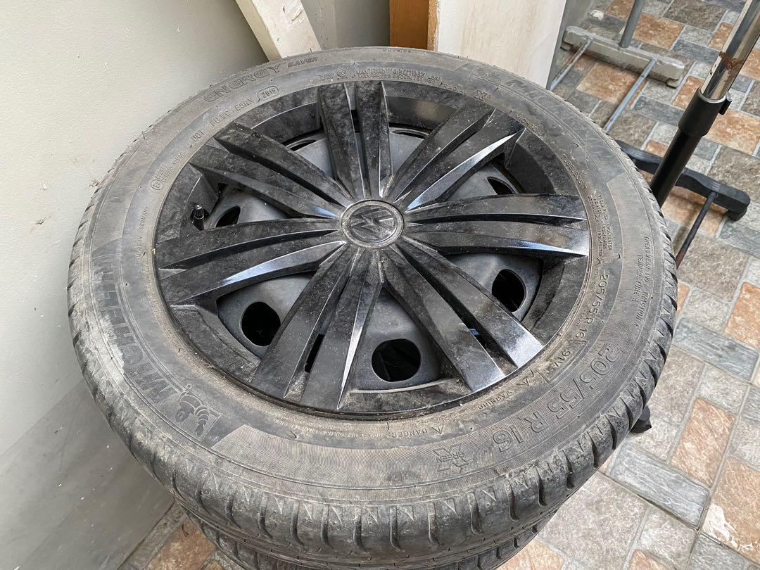 Stock mags and tires for VW Jetta, Car Parts & Accessories, Mags and ...