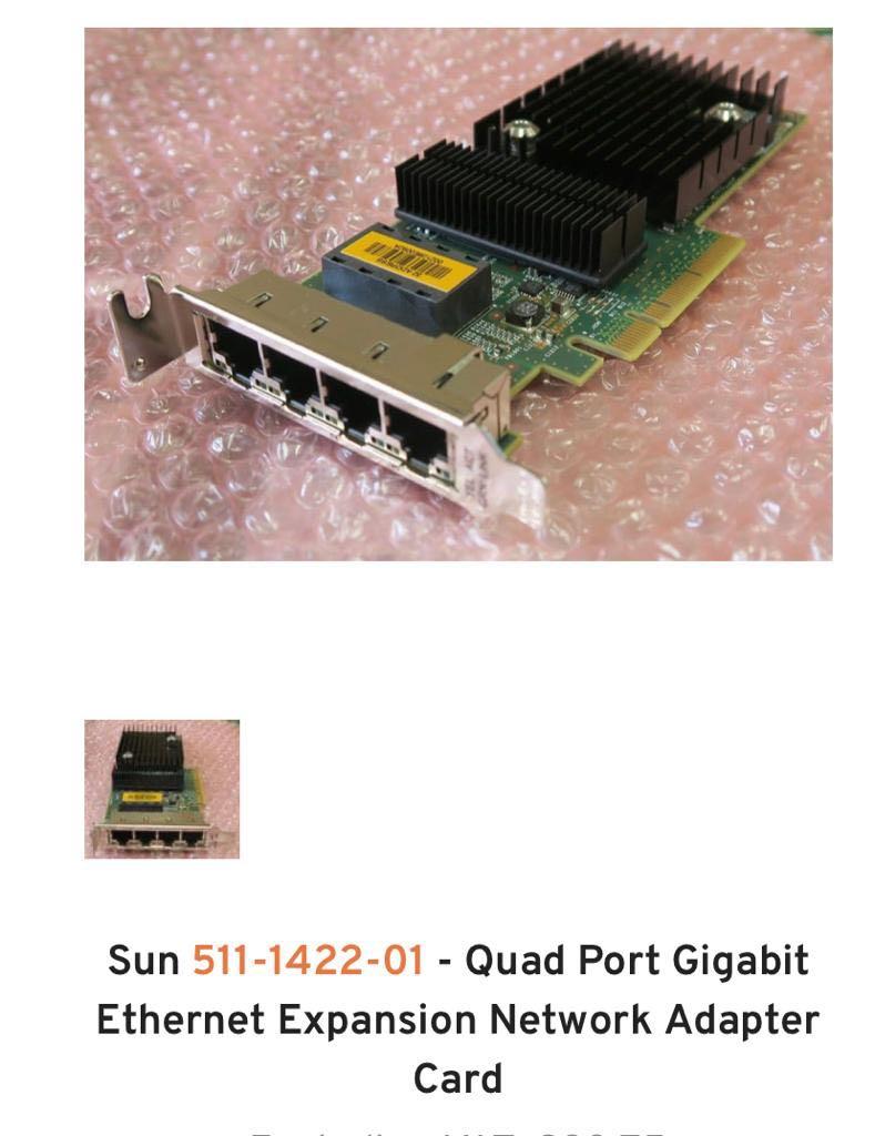 Sun 511-1422-01 - Quad Port Gigabit Ethernet Expansion Network Adaptor ...