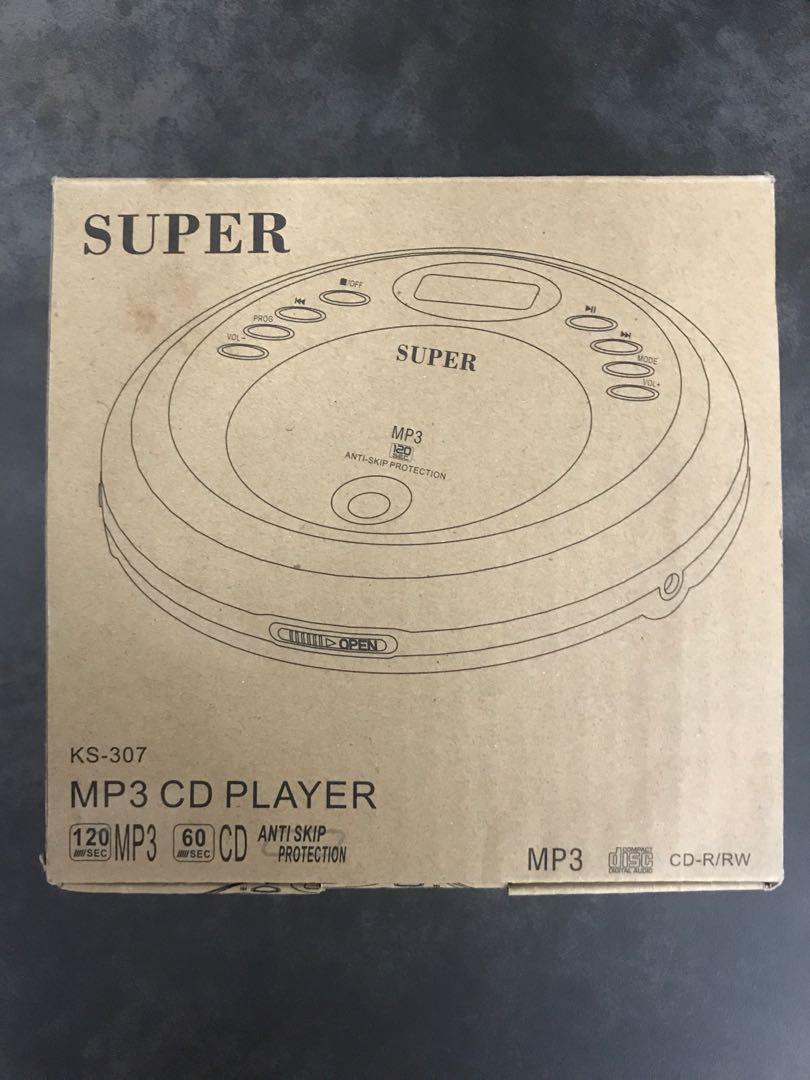 Super KS-307 隨身CD播放器, 音響器材, 音樂播放裝置 MP3及CD Player - Carousell
