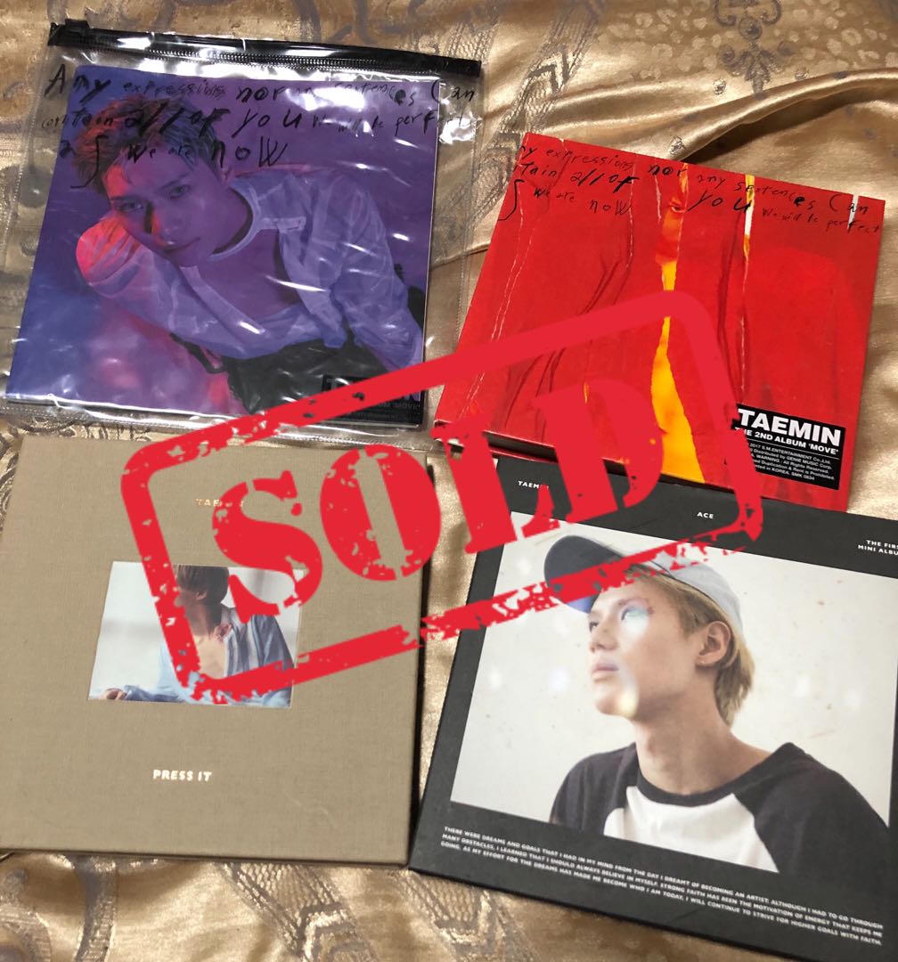Taemin Album Merch Shinee Poster (Kpop), Hobbies & Toys, Collectibles ...