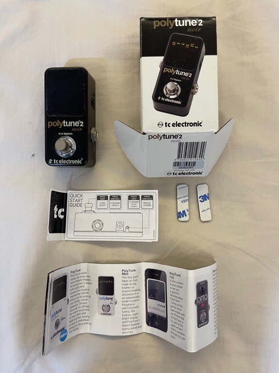 TC Electronic Polytune 2 Noir Mini Guitar Effects Pedal, Hobbies & Toys, Music & Media, Music ...