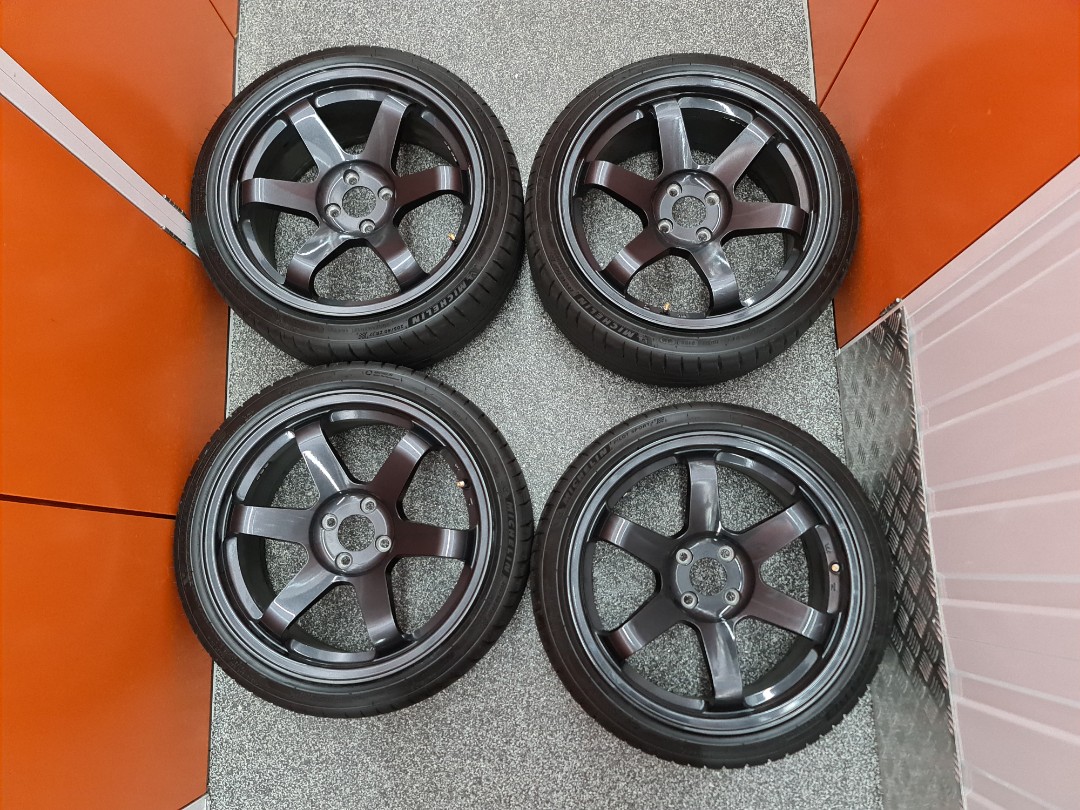 TE37 Rims for sale, Car Accessories, Tyres & Rims on Carousell
