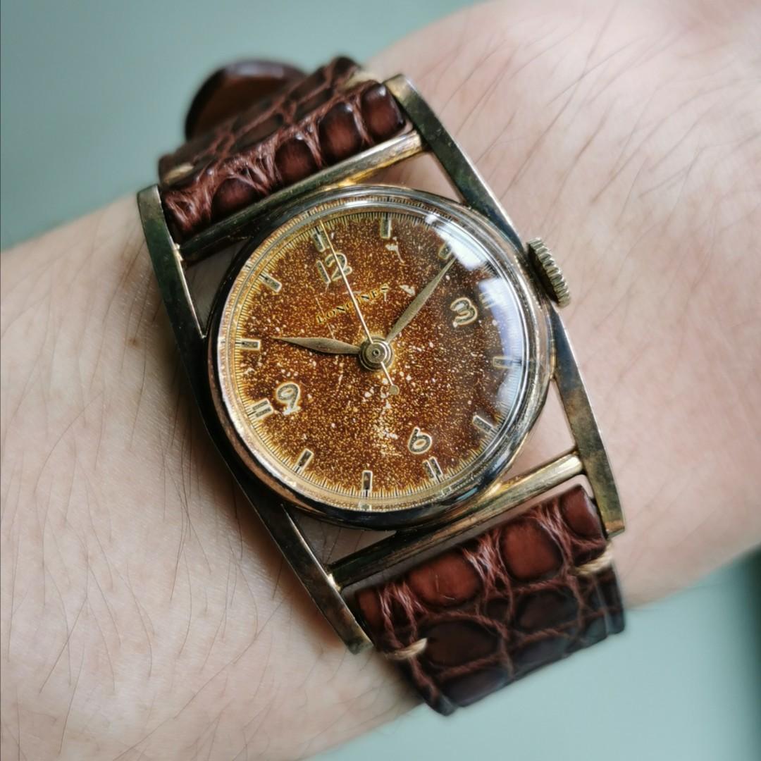 Vintage Longines Mainliner Patina Dial, Luxury, Watches on Carousell