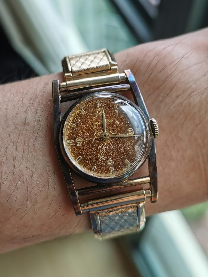 Vintage Longines Mainliner Patina Dial, Luxury, Watches on Carousell