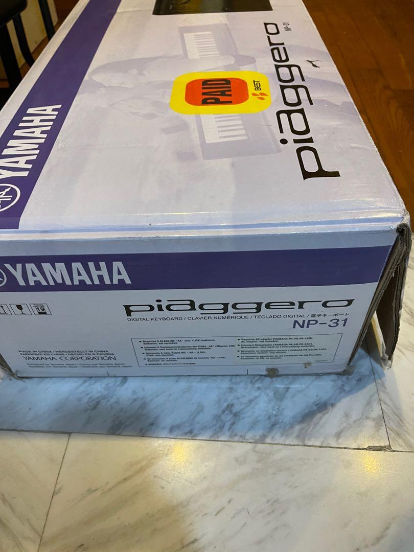 Yamaha Piaggero NP-31 Piano, Hobbies & Toys, Music & Media, Musical ...