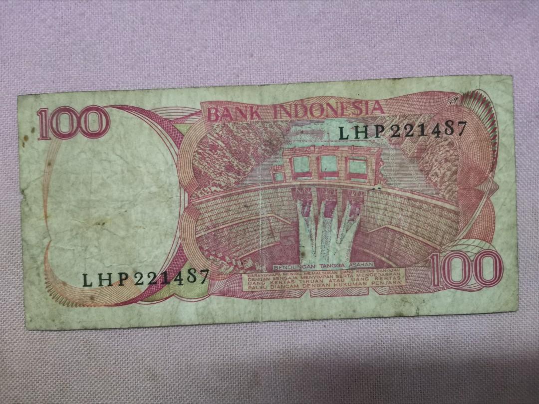 100 Indonesia Rupiah 1984 Banknote, Hobbies & Toys, Collectibles ...