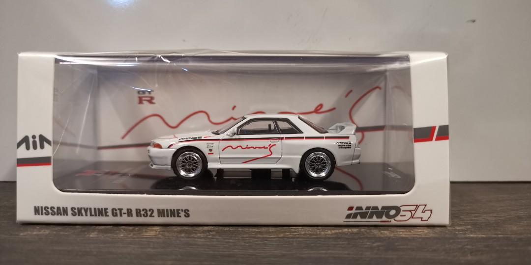 1/64 Inno Models Nissan Skyline GT-R Mine's R32 (White), Everything ...