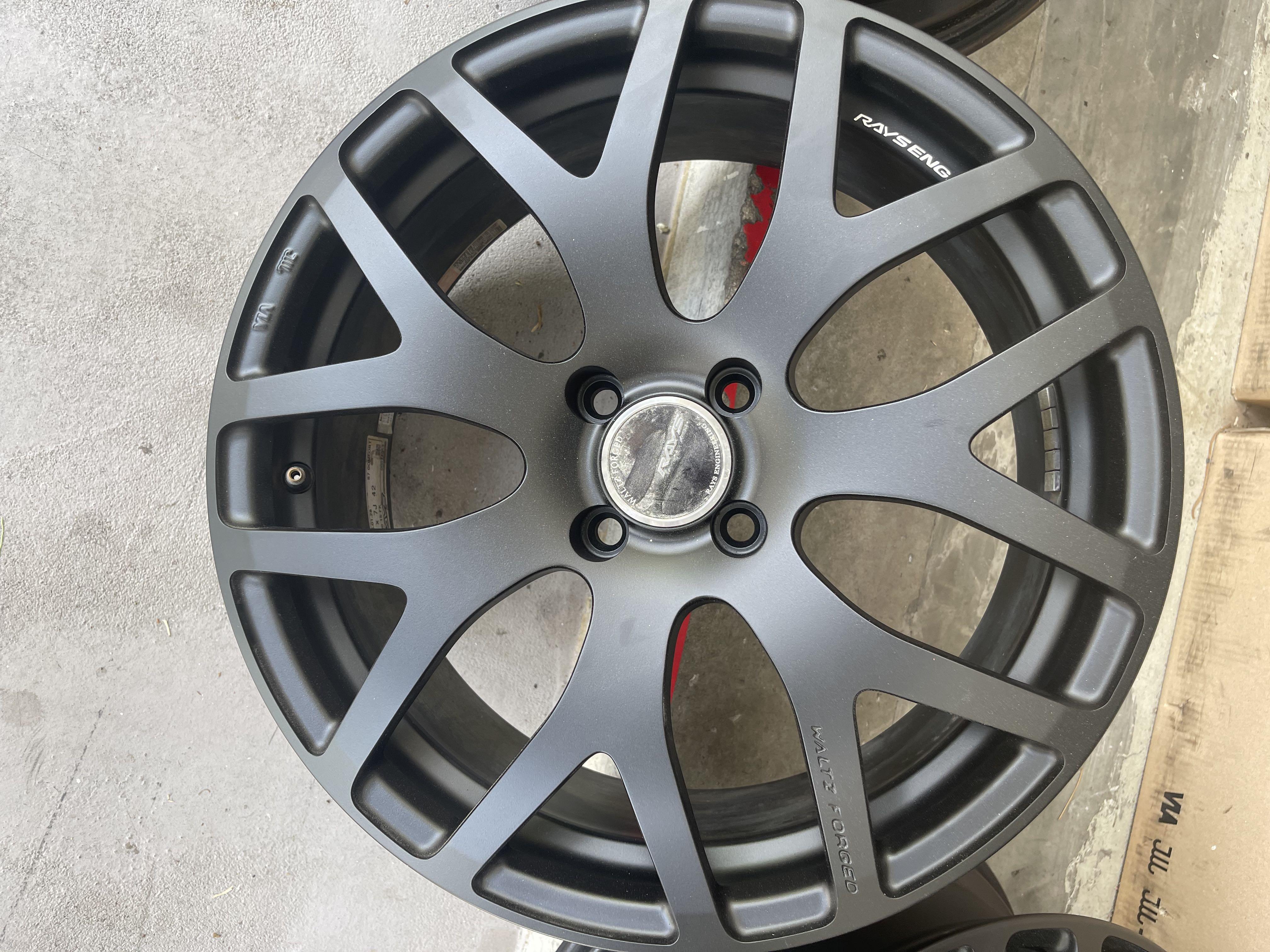17” 4X100 Japan Rays WALTZ S7 FORGED Rim , Car Accessories, Tyres ...