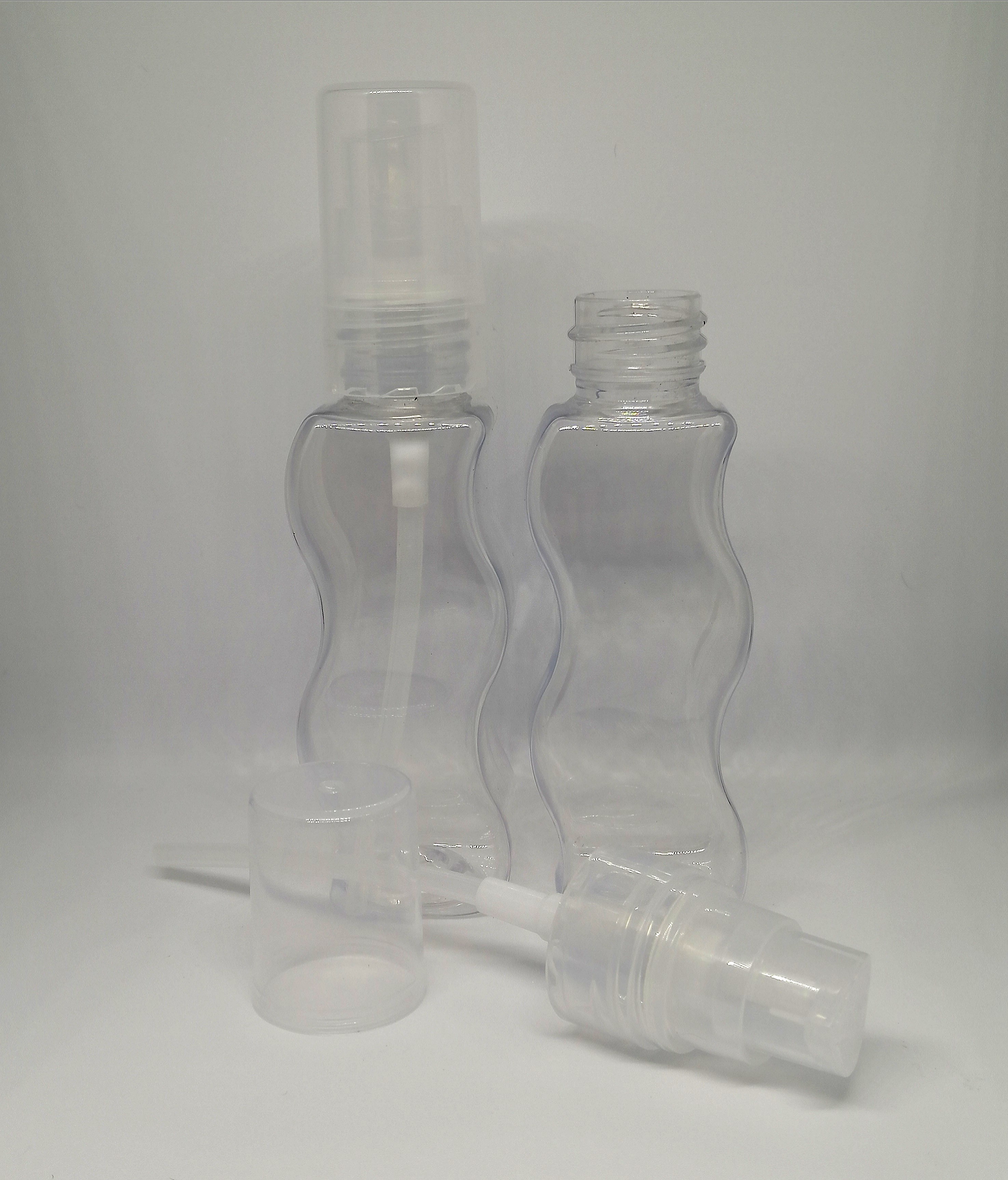 50 ml travel size wave bottle with gel pump and cover, Beauty ...