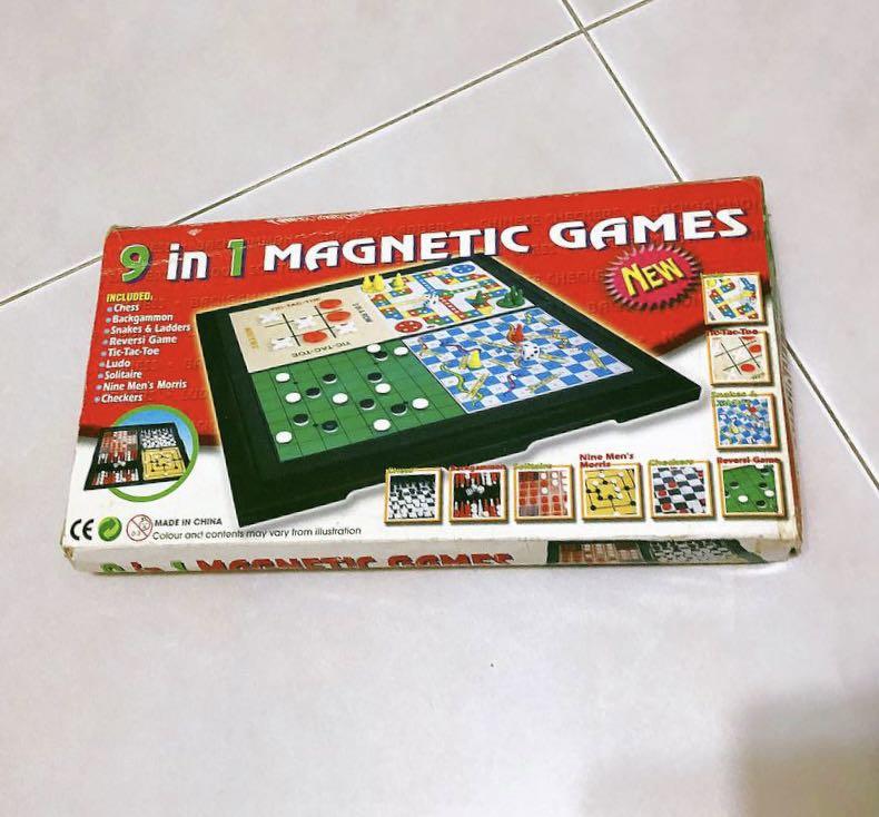 9 in 1 magnetic board game for kids, Hobbies & Toys, Toys & Games on ...