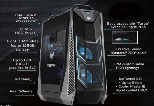 PC Acer Predator Gaming Rig PO9-900 (Orion 9000) w/ 49" Giant Curve ...