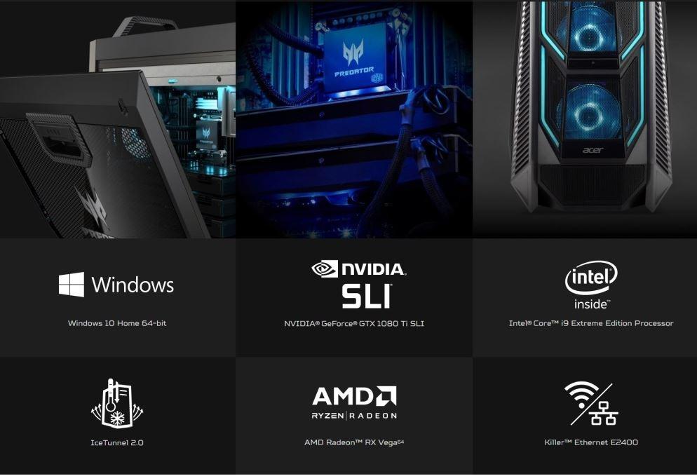 PC Acer Predator Gaming Rig PO9-900 (Orion 9000) w/ 49" Giant Curve ...