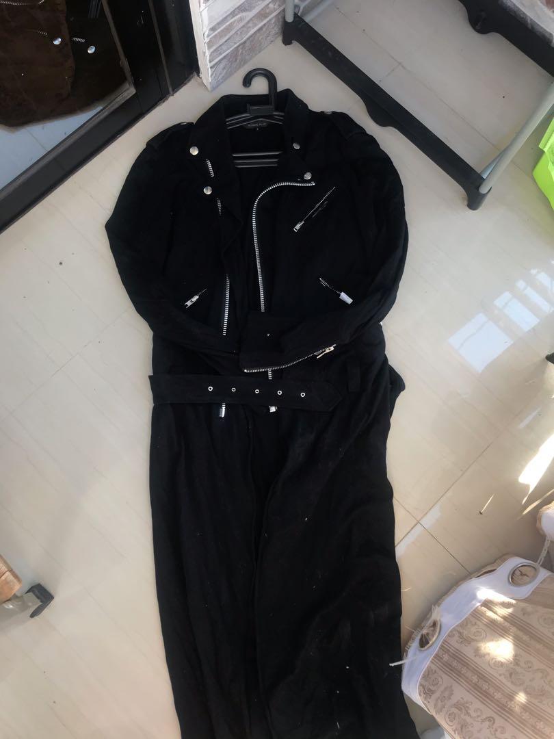 Archival CDG Homme Long Biker Jacket, Men's Fashion, Coats, Jackets and ...