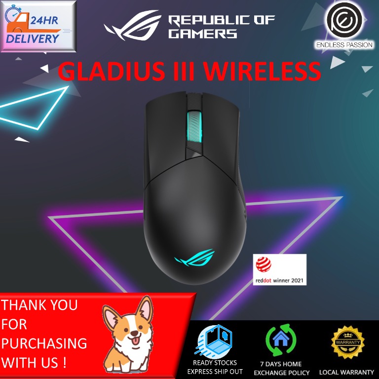 Asus ROG Gladius III Wireless Gaming Mouse, Computers & Tech, Parts & Accessories, Mouse ...