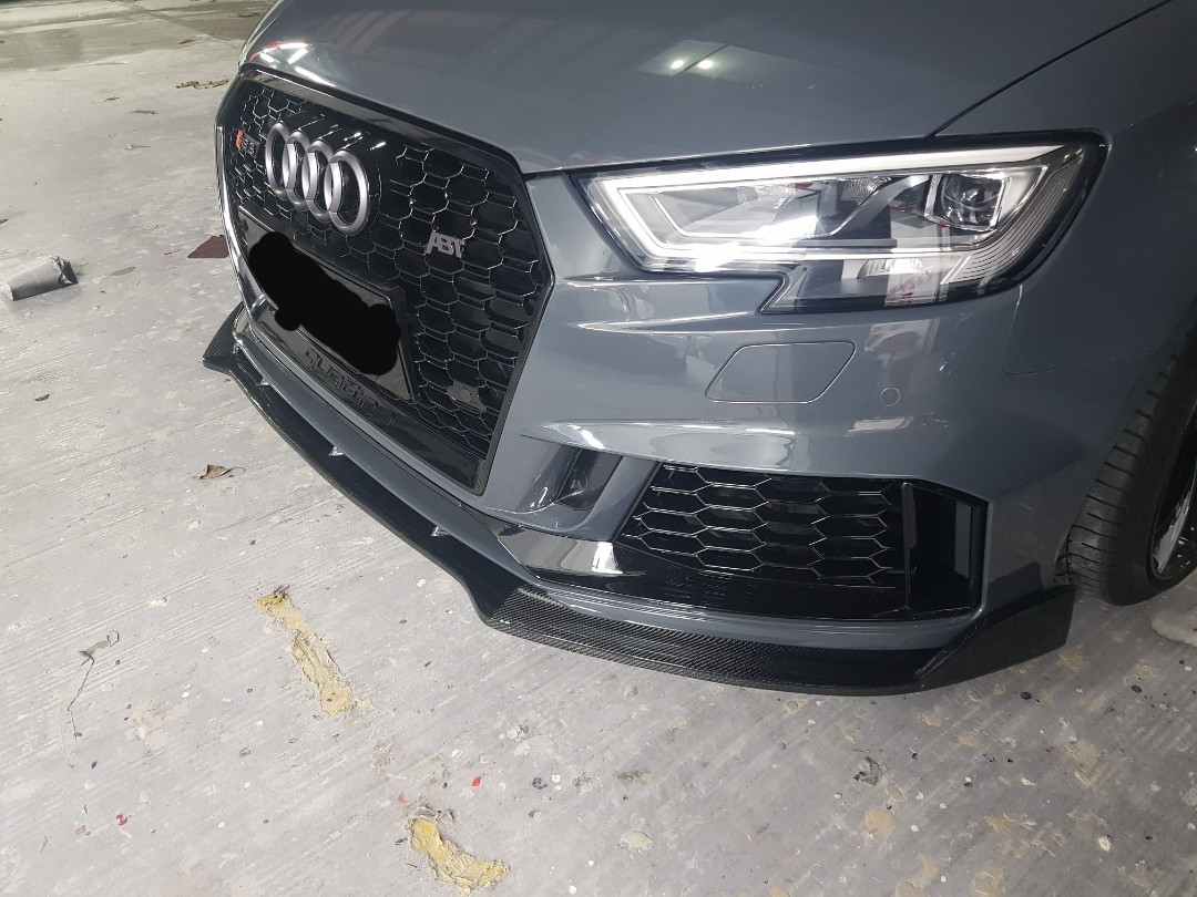 Audi A3 8V carbon fiber front lip, Car Accessories, Accessories on ...