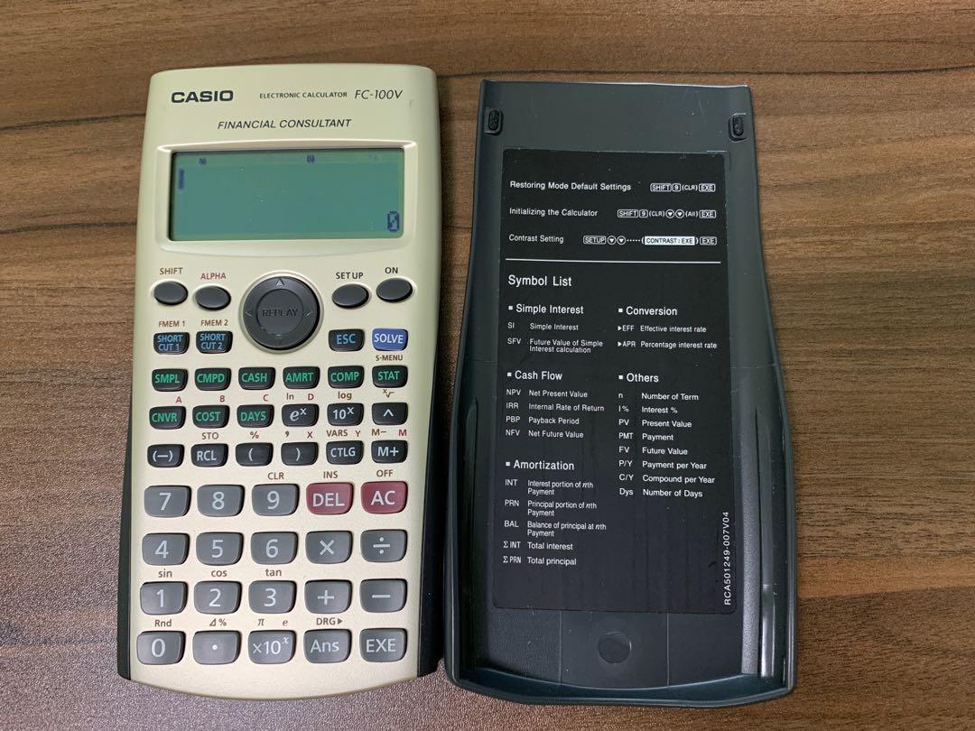 CASIO FC 100V Financial Calculator, Hobbies & Toys, Stationery & Craft ...