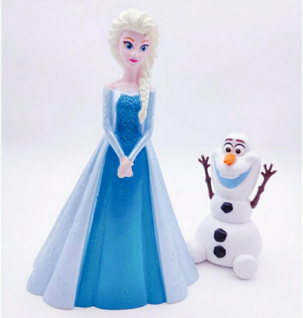 Disney frozen Elsa, Olaf coin bank & mini dressing table, Hobbies ...