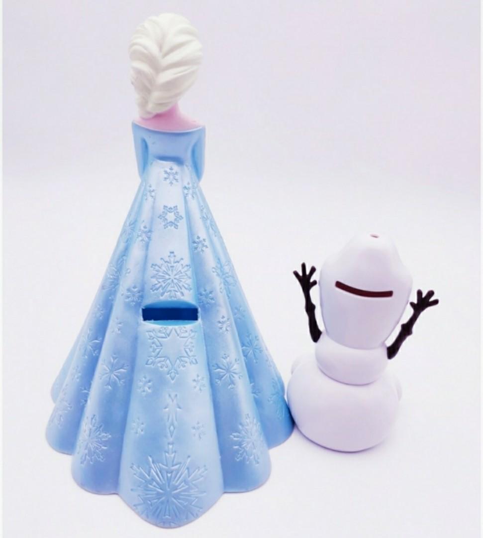 Disney frozen Elsa, Olaf coin bank & mini dressing table, Hobbies ...