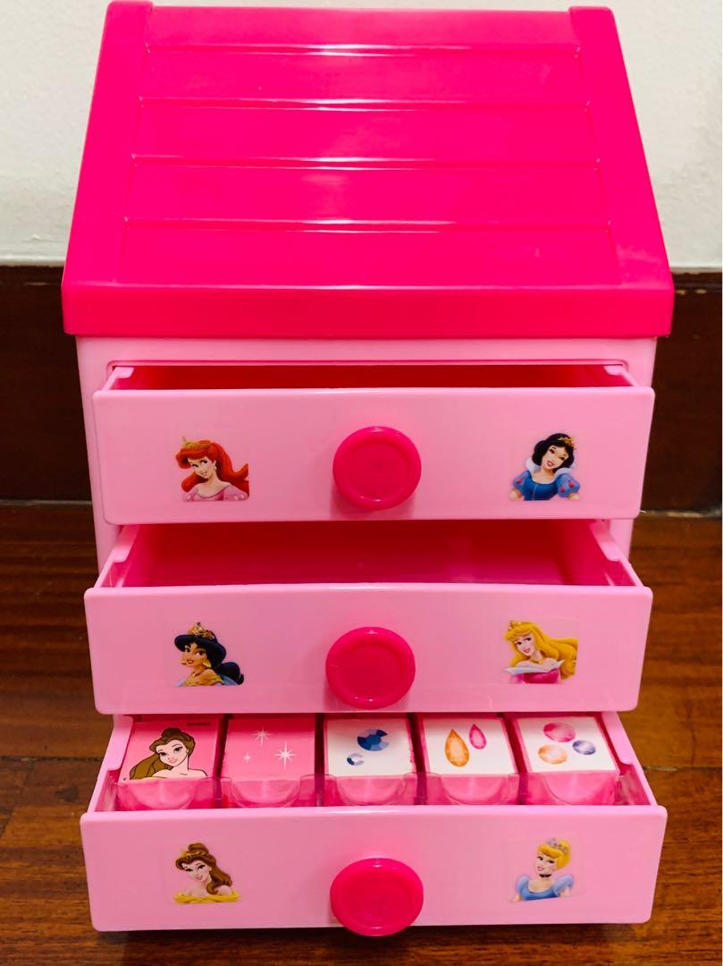 Disney Princess storage with drawers, Babies & Kids, Baby Nursery ...