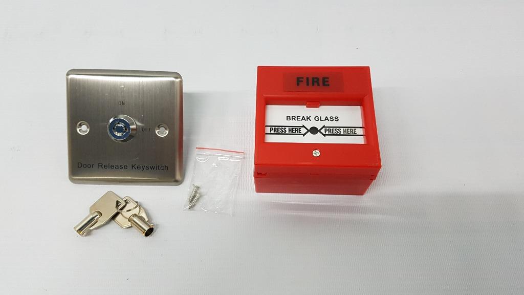 Emergency Key Switch and Emergency Glass Break for Door Access Control ...