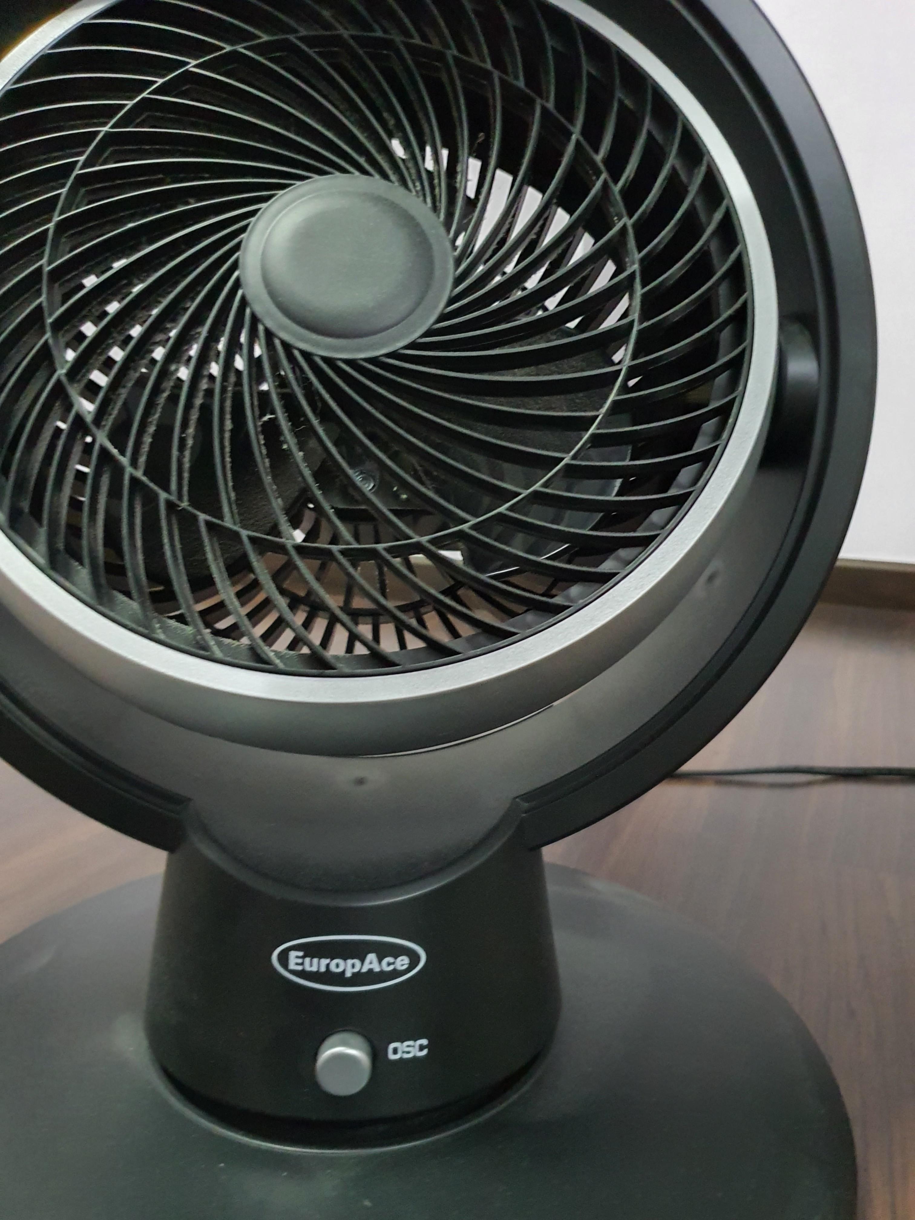 Europace twin turbo rotating fan, TV & Home Appliances, Other Home ...