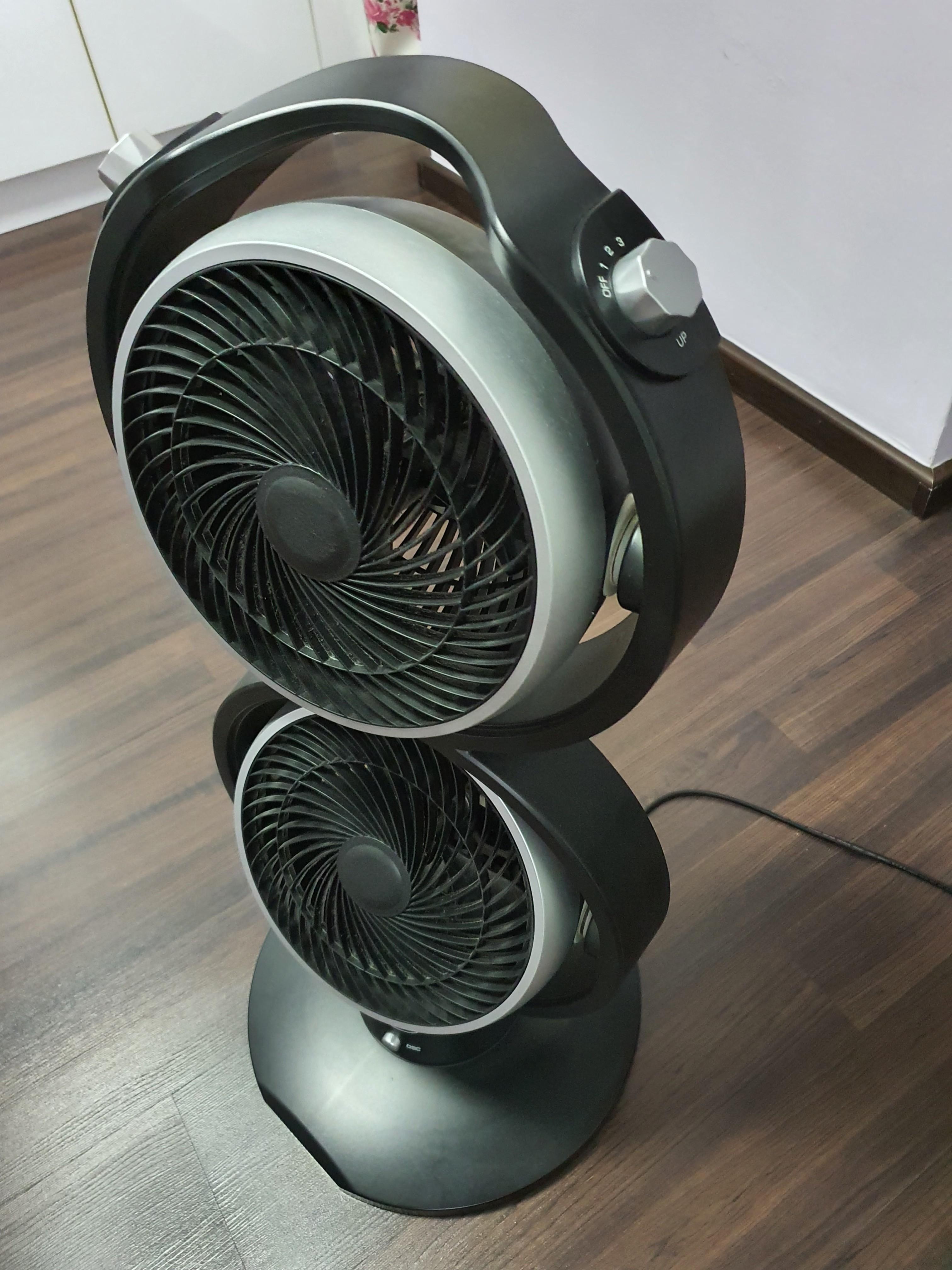 Europace twin turbo rotating fan, TV & Home Appliances, Other Home ...