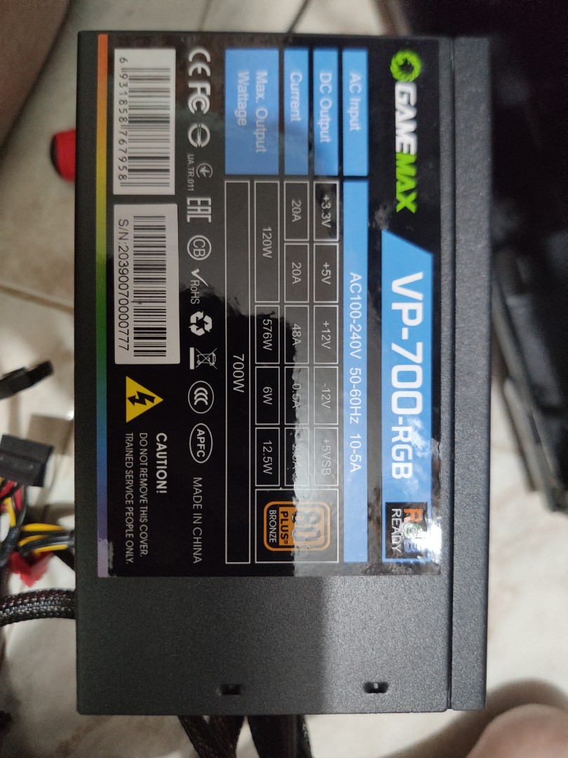 Gamemax VP-700 RGB 火牛 700W, 電腦＆科技, 手提電腦 - Carousell