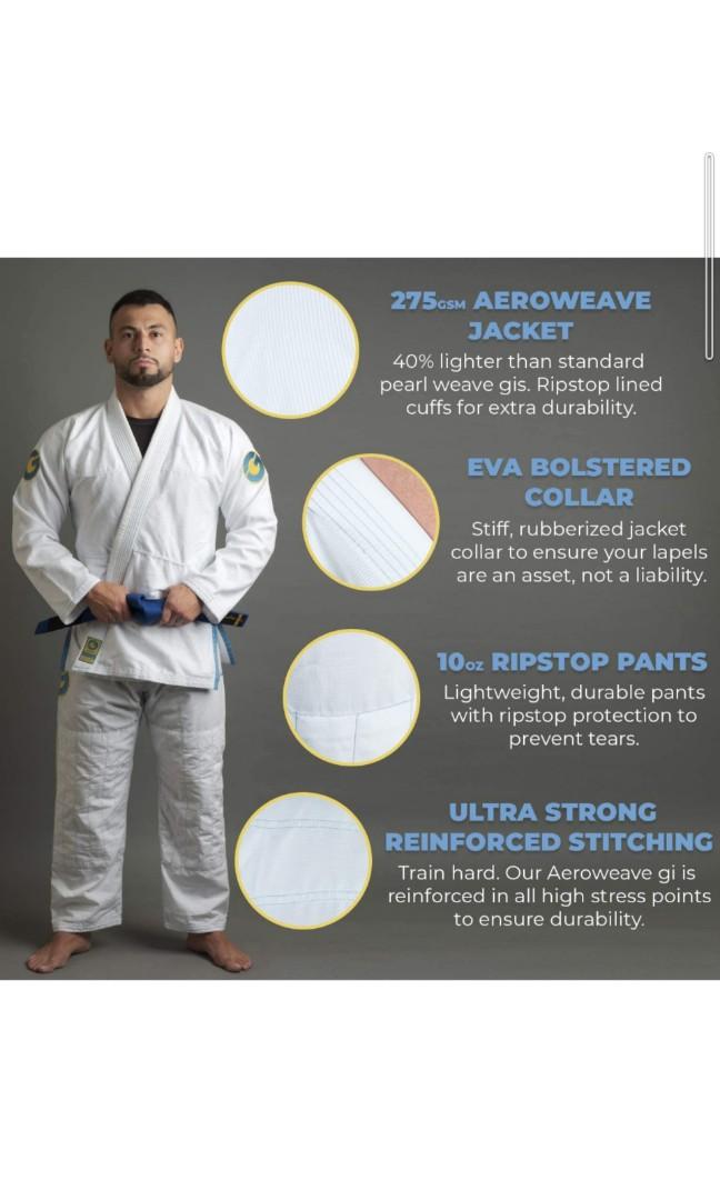 Gold BJJ Gi without belt, Sports Equipment, Other Sports Equipment and ...