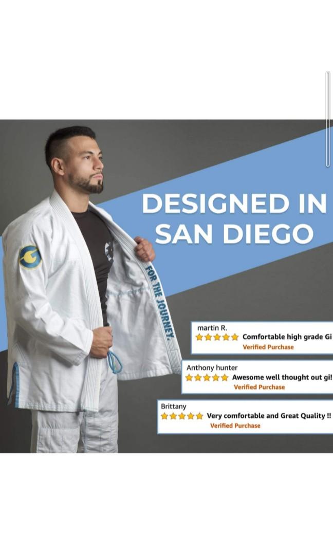 Gold BJJ Gi without belt, Sports Equipment, Other Sports Equipment and ...