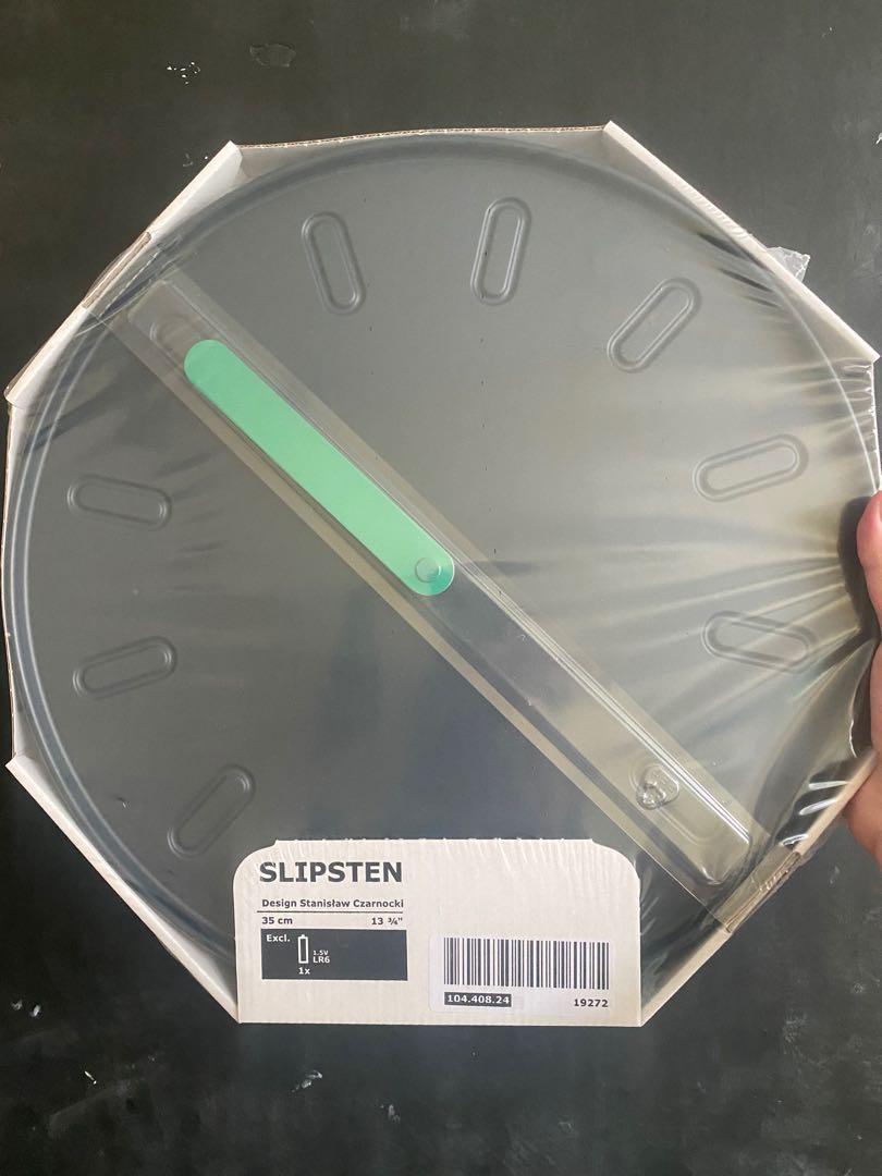 Ikea Slipsten Wall Clock, Furniture & Home Living, Home Decor, Clocks ...