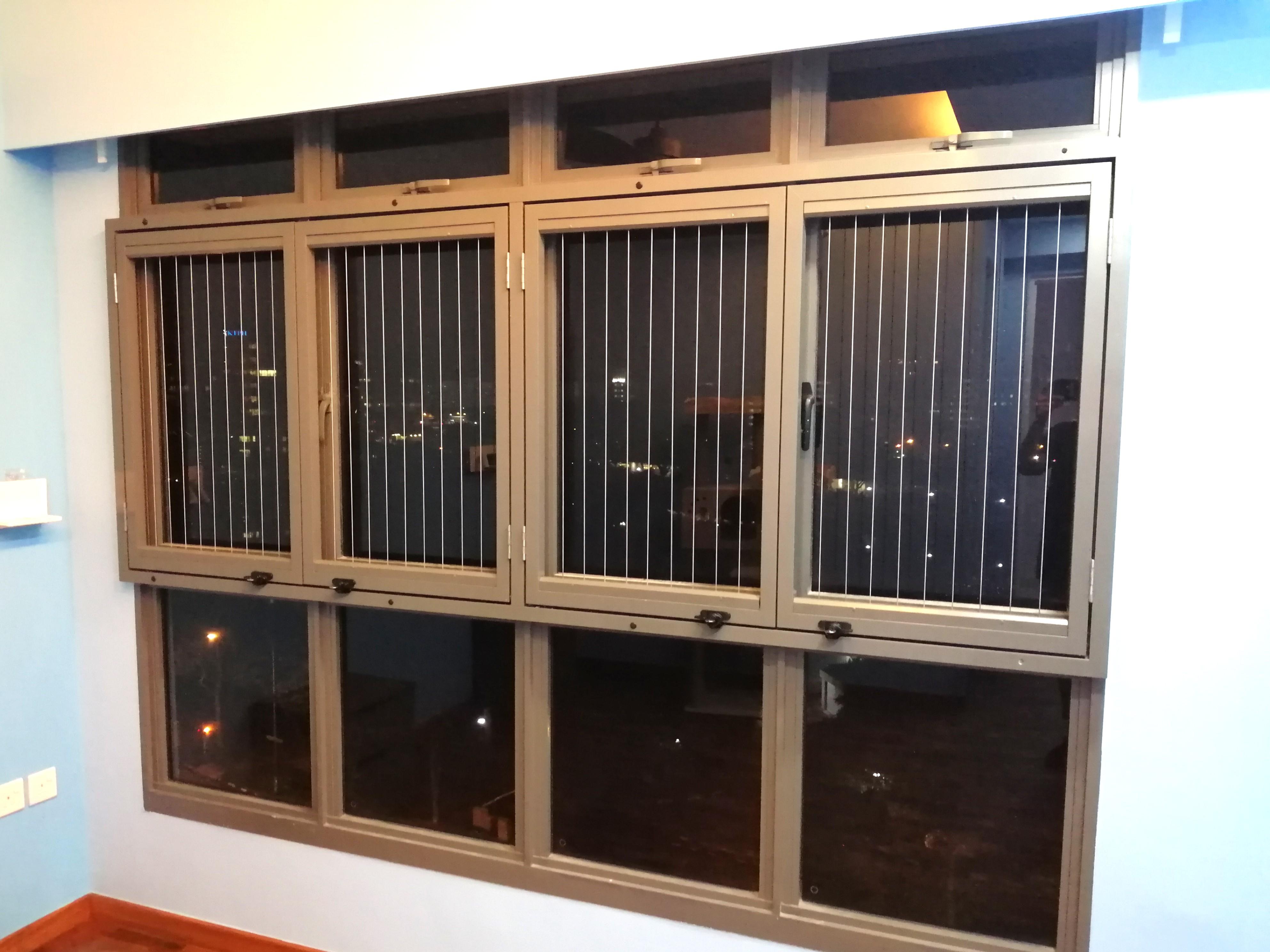 Invisible cat proof grille, Home Services, Renovations, Aluminium Work ...