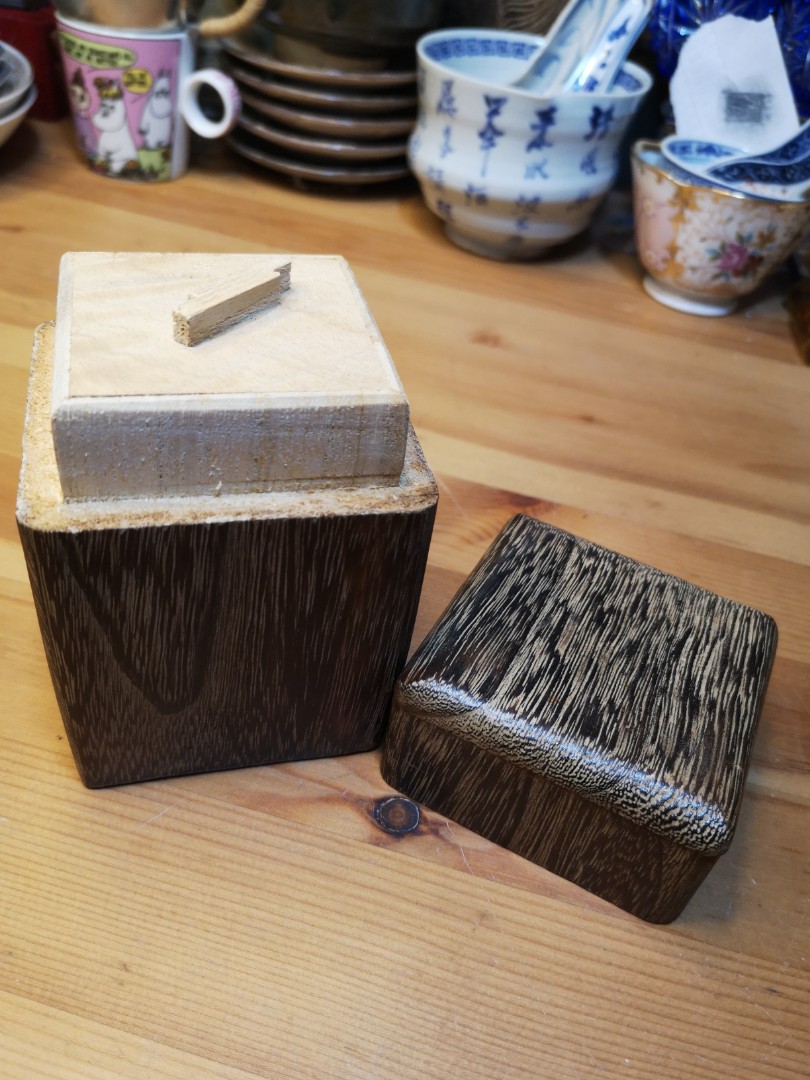 Japanese tea leaf container hand made. F10, Furniture & Home Living ...