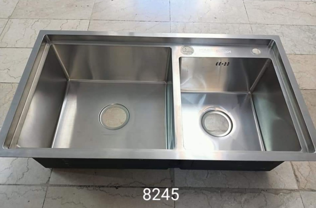 Kitchen sink duoble tab, Furniture & Home Living, Bathroom & Kitchen ...