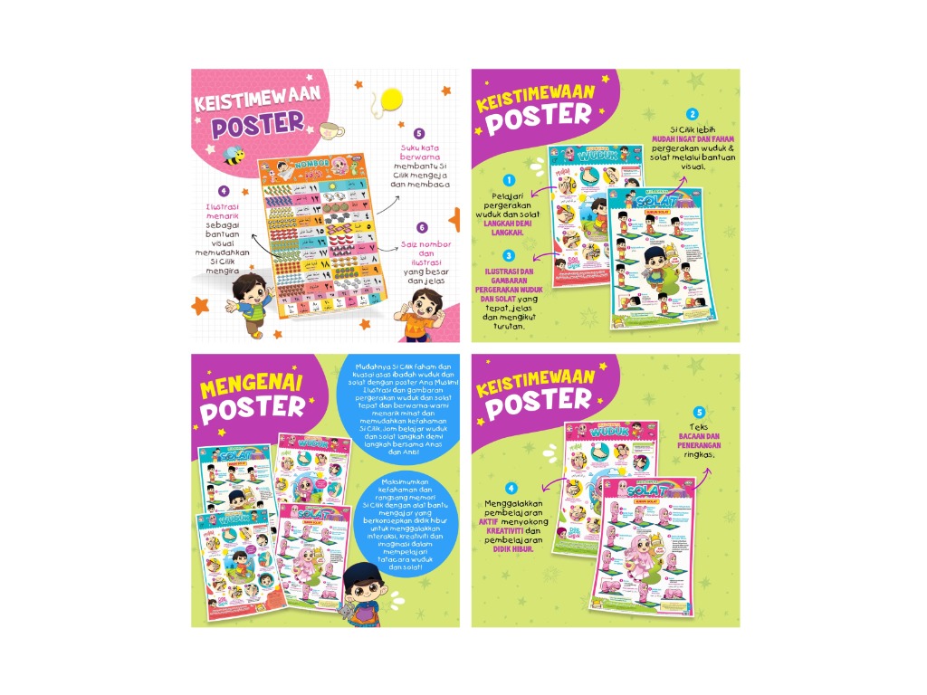 Koleksi POSTER/CHART Ana Muslim, Hobbies & Toys, Books & Magazines ...