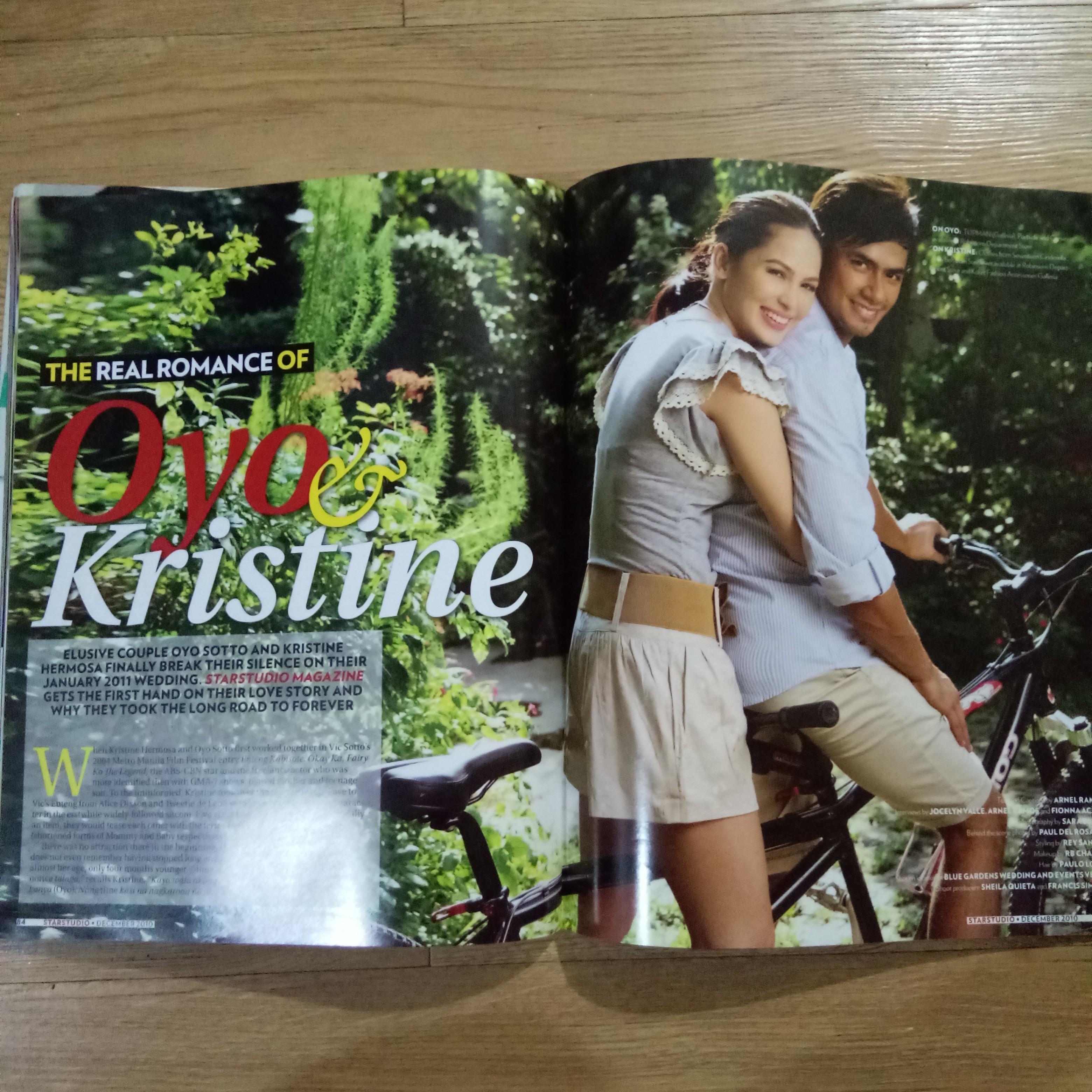 Kristine Hermosa and Oyo Boy Sotto - Star Studio Magazine Dec 2010 ...