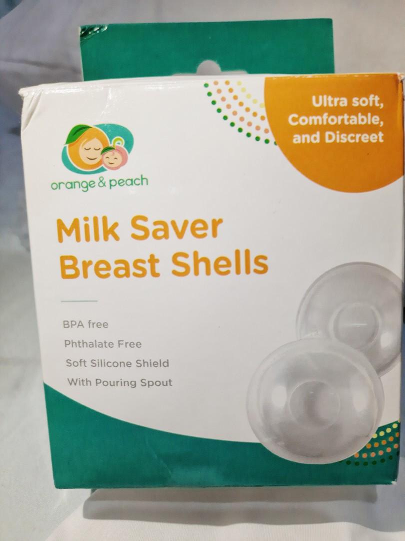 Milk Saver Breast Shells Orange and Peach, Babies & Kids, Nursing ...