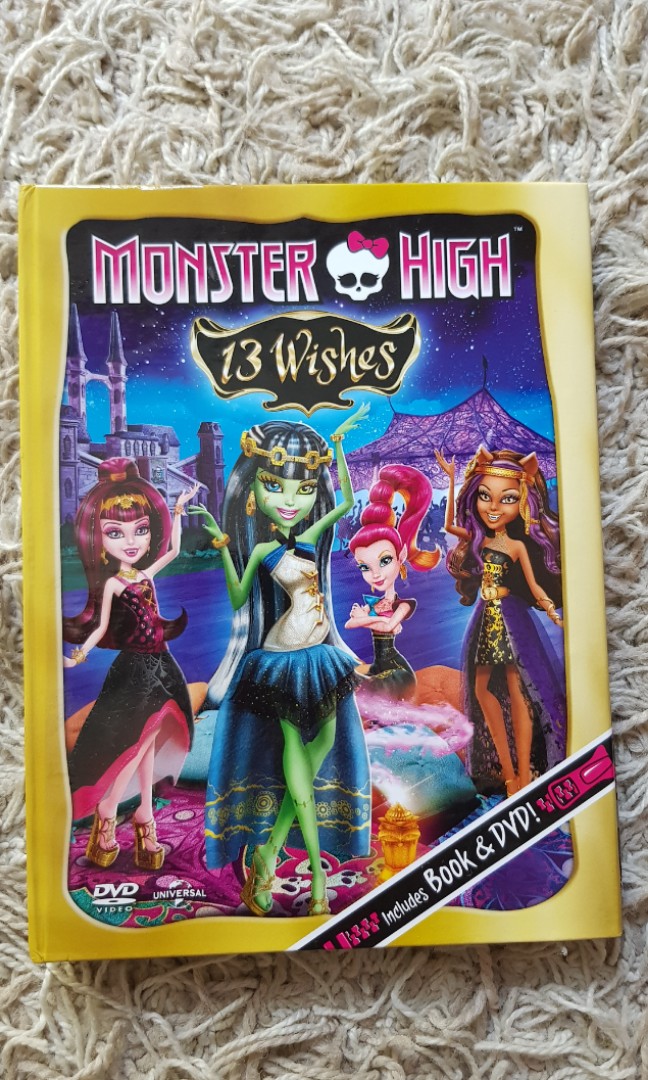 Monster High, 13 Wishes, Book & DVD, original, Hobbies & Toys, Music ...