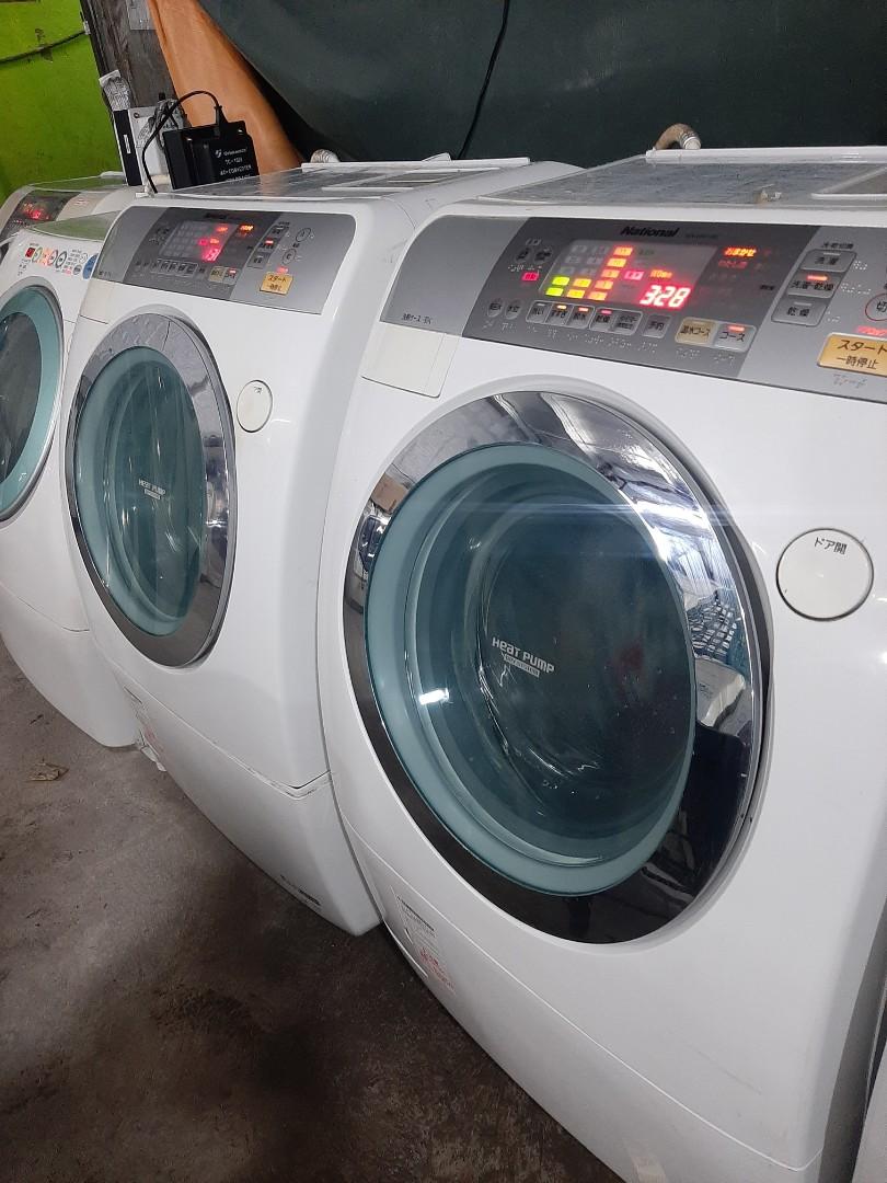 National Automatic Washing machine with Heatdryer Japan Surplus 2ndhand ...