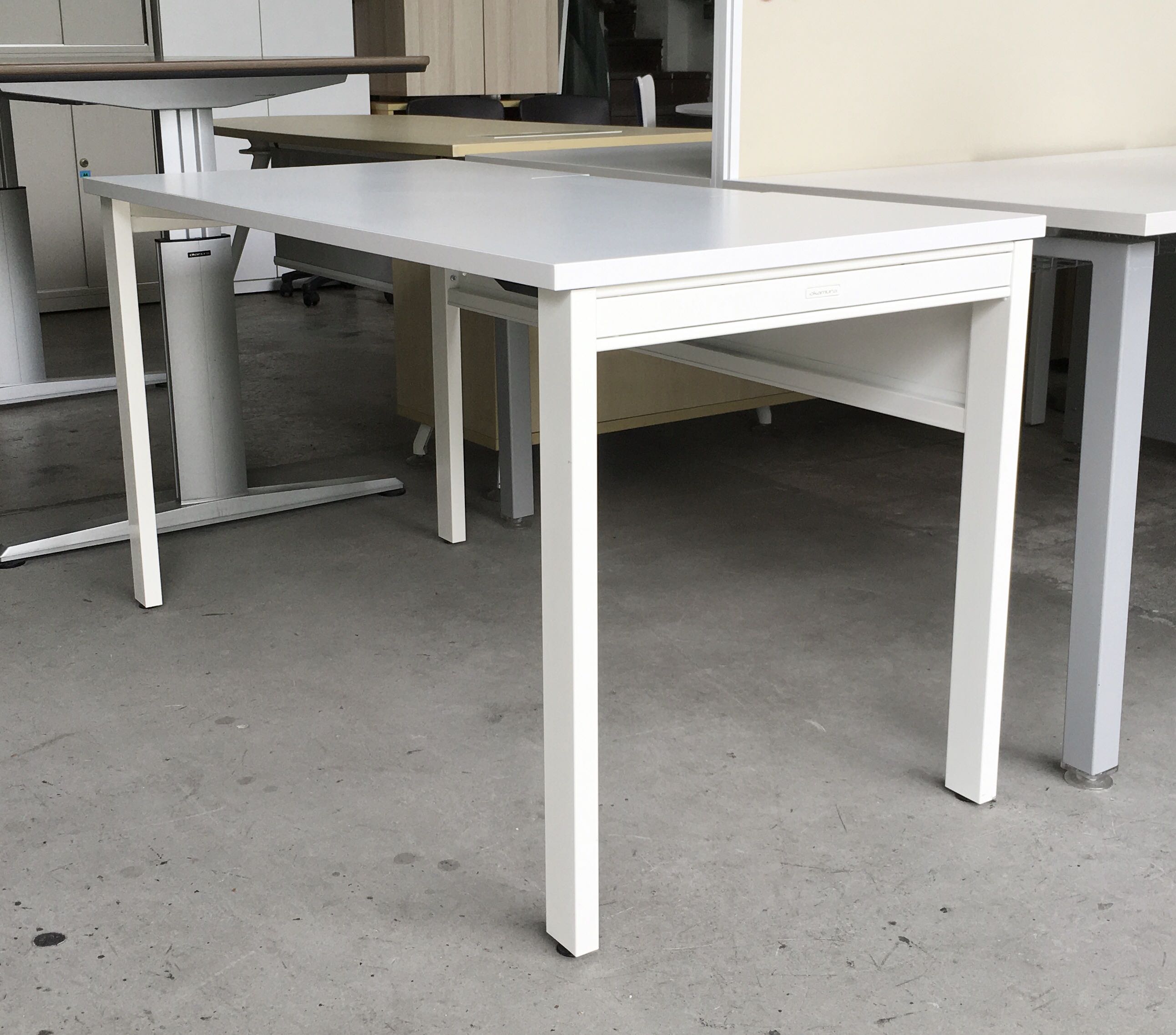Okamura WFH Table 140 x 70 cm, Furniture & Home Living, Furniture ...