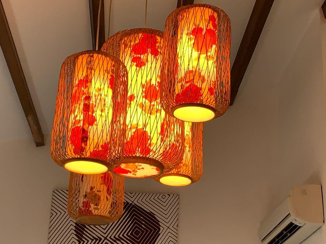 Peranakan Pendant lights, Furniture & Home Living, Lighting & Fans ...