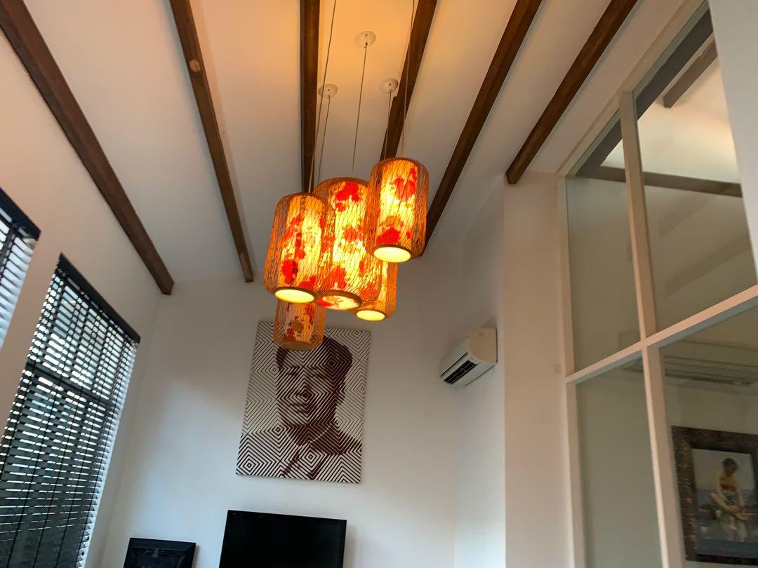 Peranakan Pendant lights, Furniture & Home Living, Lighting & Fans ...